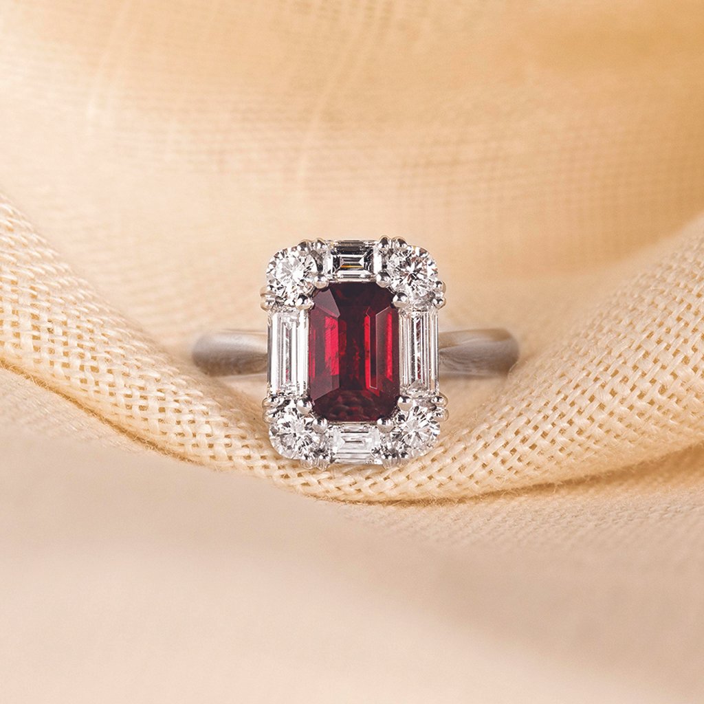 Ruby Diamond Engagement Rings | Charles Rose