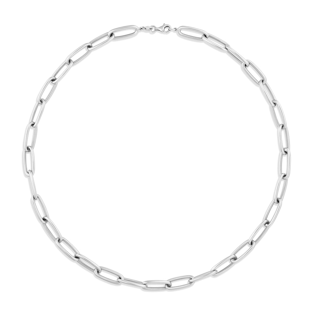 18K Gold Paperclip Chain Necklace - Modern & Stylish – Charles Rose